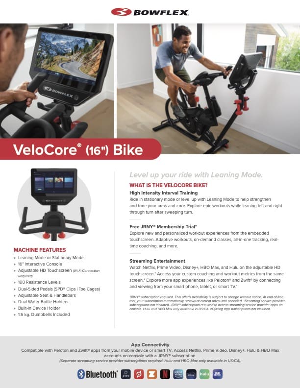 Bowflex VeloCore startet in Deutschland