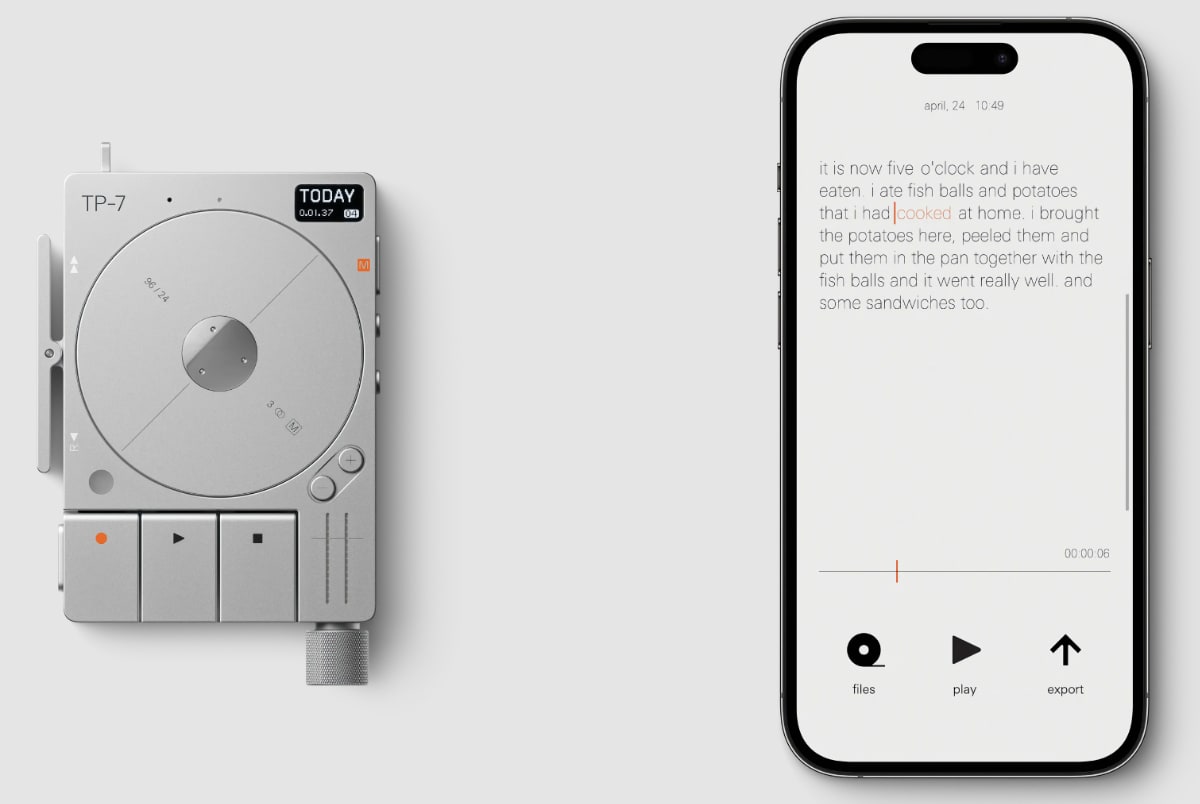 TP-7: Schicker Sprachrekorder von Teenage Engineering