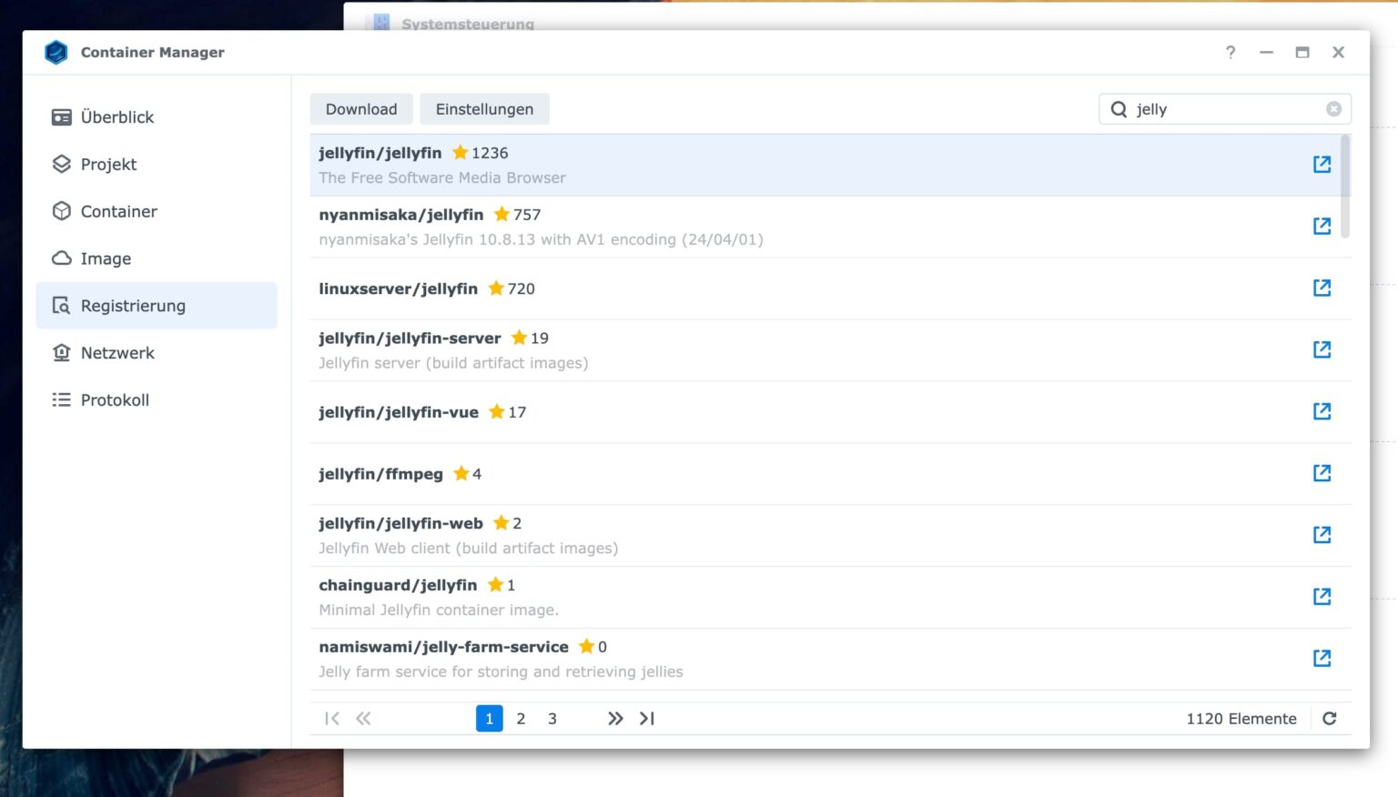 Jellyfin auf einem Synology NAS installieren
