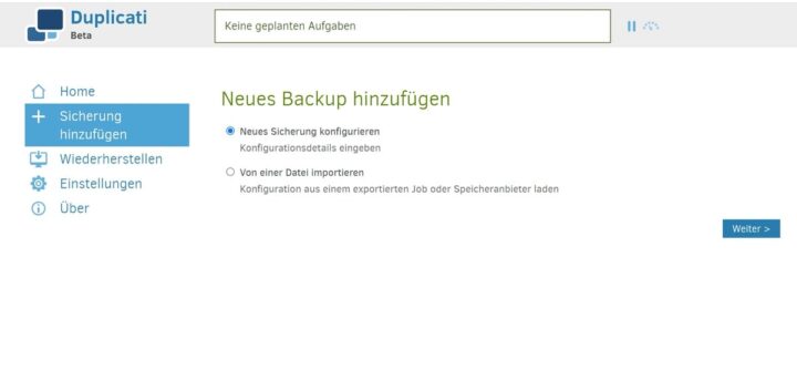 Duplicati: Open-Source-Backup-Software für mehrere Plattformen