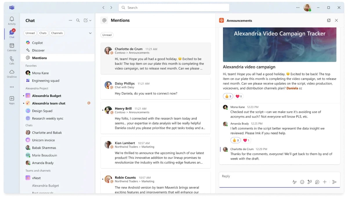 Microsoft Teams: Chat und Kanäle im neuen Gewand