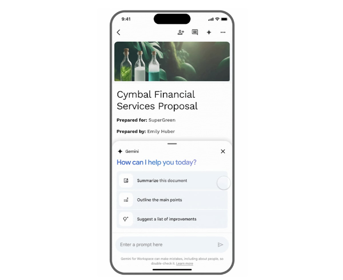 Google Docs auf iOS: Gemini wird zum mobilen Assistenten